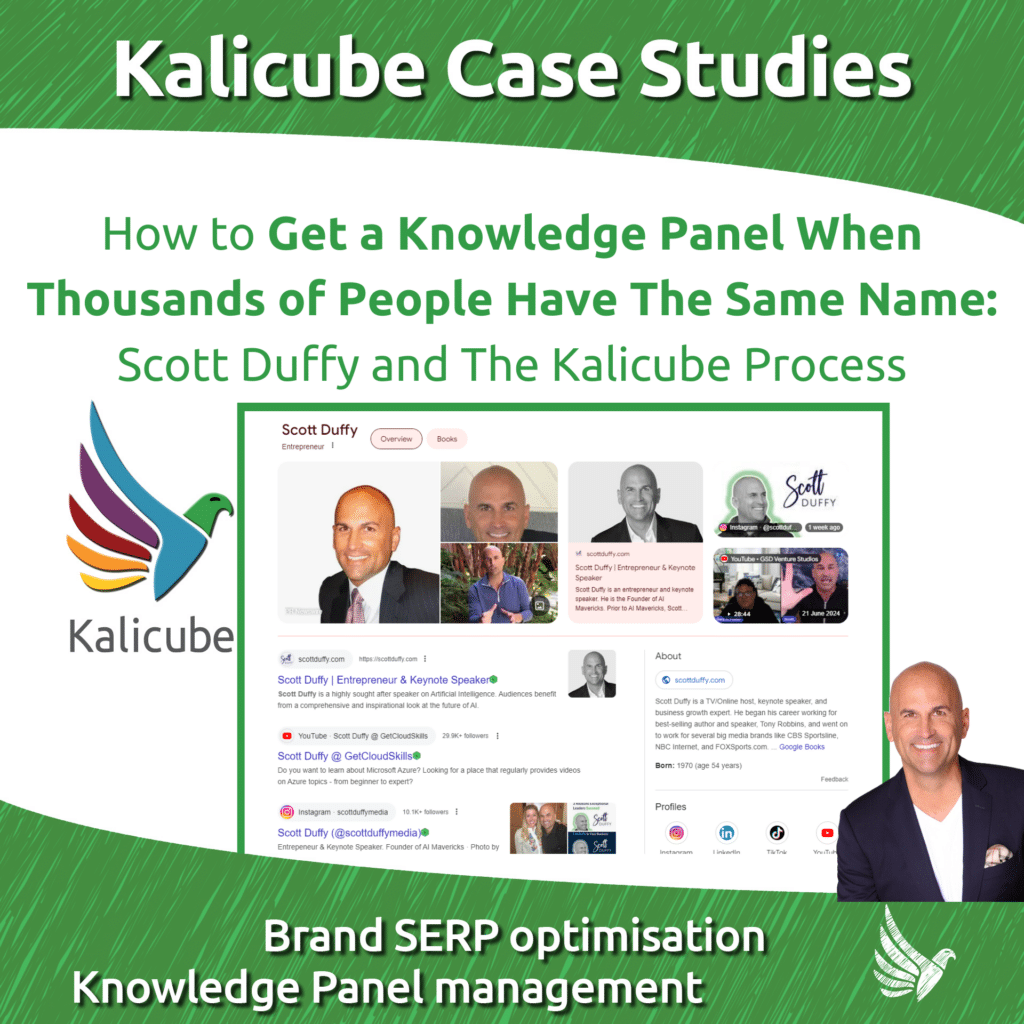 How to Get a Knowledge Panel When Thousands of People Have The Same Name: Scott Duffy and The ...