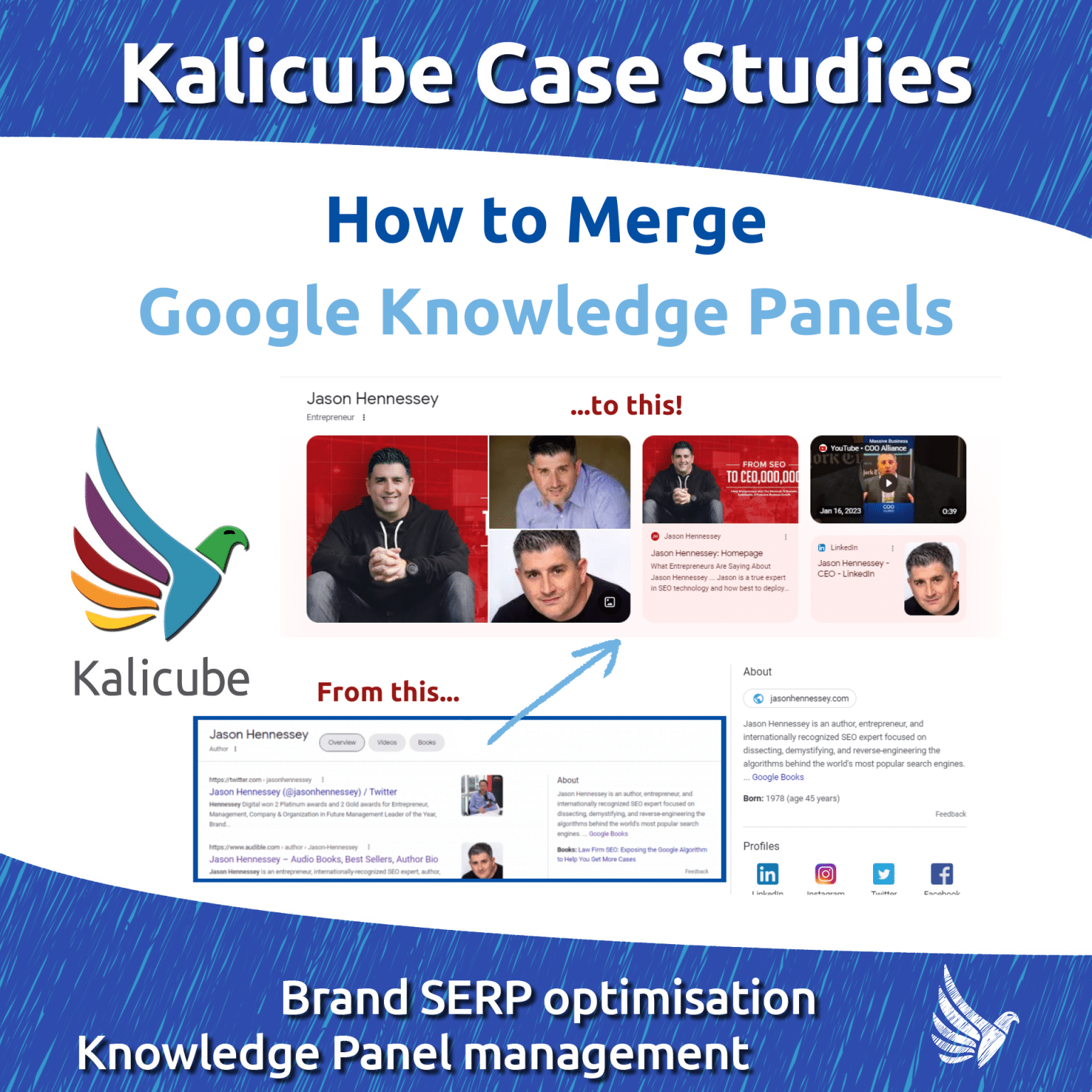 How Merging Google Knowledge Panels Elevated Jason Hennessey's Profile