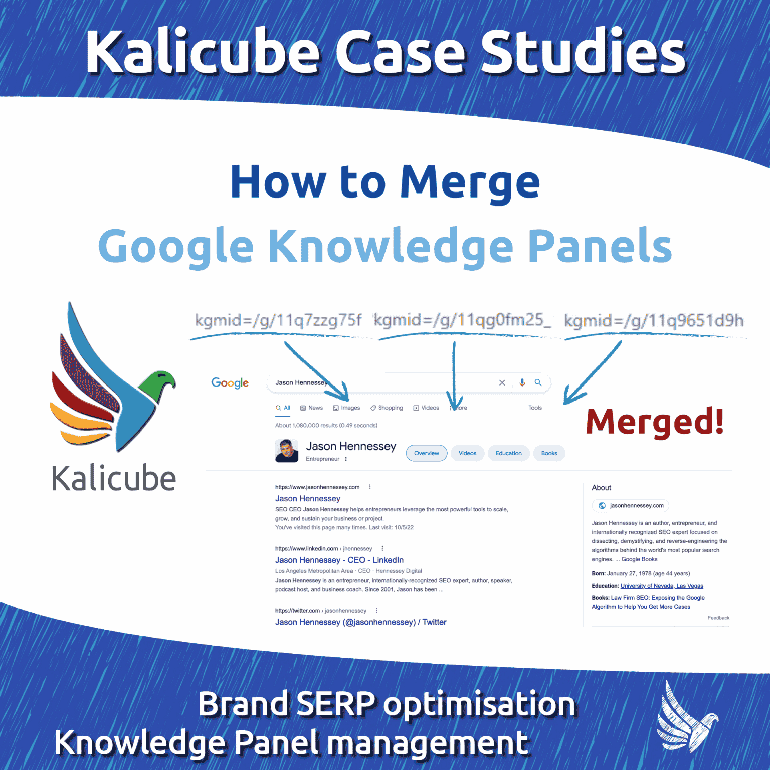 Merging Google Knowledge Panels for a Person