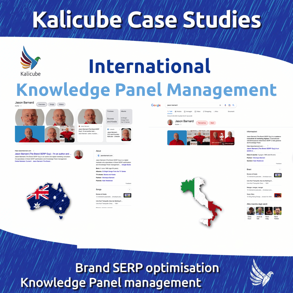 Managing International Variations of Knowledge Panels - Kalicube Case Study